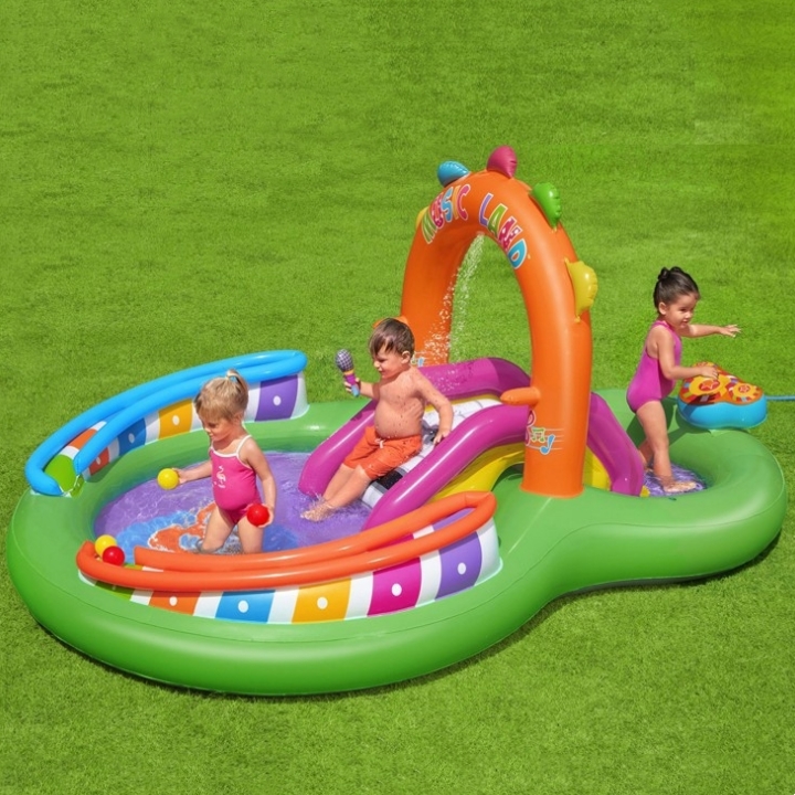 Music Island Water Park Fountain Pool Entertainment Inflatable Pool ...